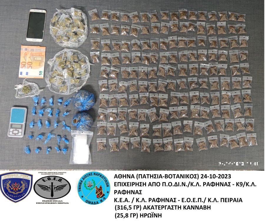 Σύλληψη ατόμου για ναρκωτικά στην Αττική από στελέχη του Κεντρικού ...
